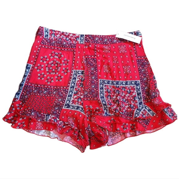 Blue Rain | Shorts | Francescas Blue Rain Sofia Tiered Flounce Bandana ...